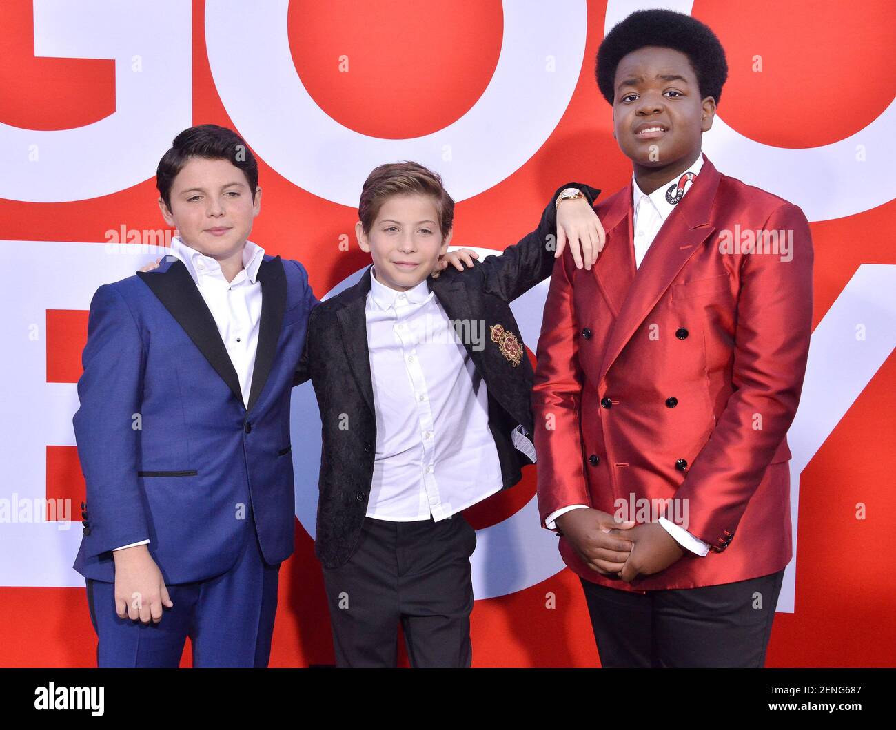 (L-R) GOOD BOYS Cast - Brady Noon, Jacob Tremblay and Keith L. Williams ...