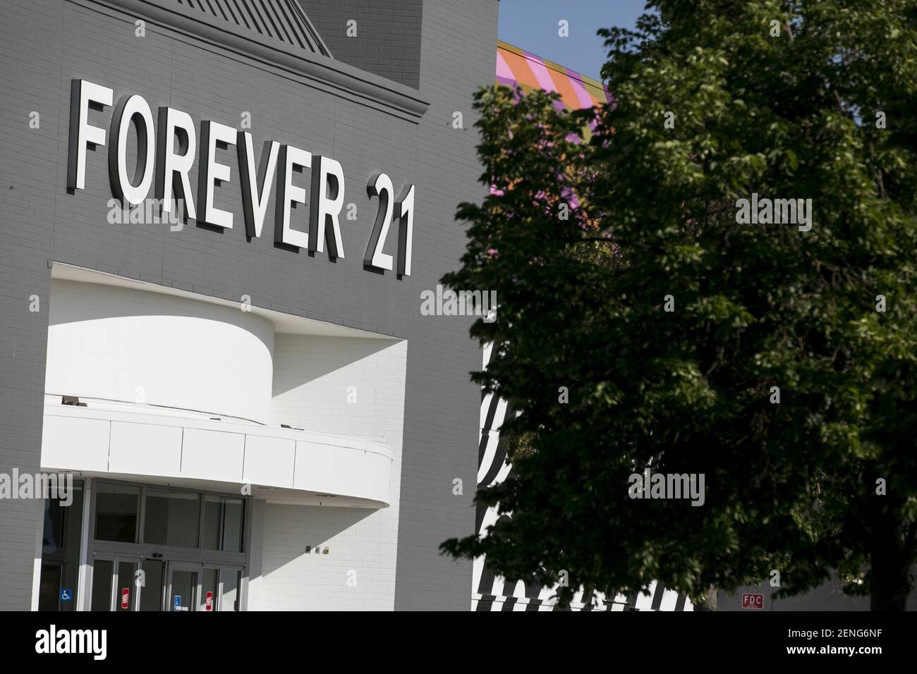 A logo sign outside of a Forever 21 retail store in Sandy, Utah on July ...