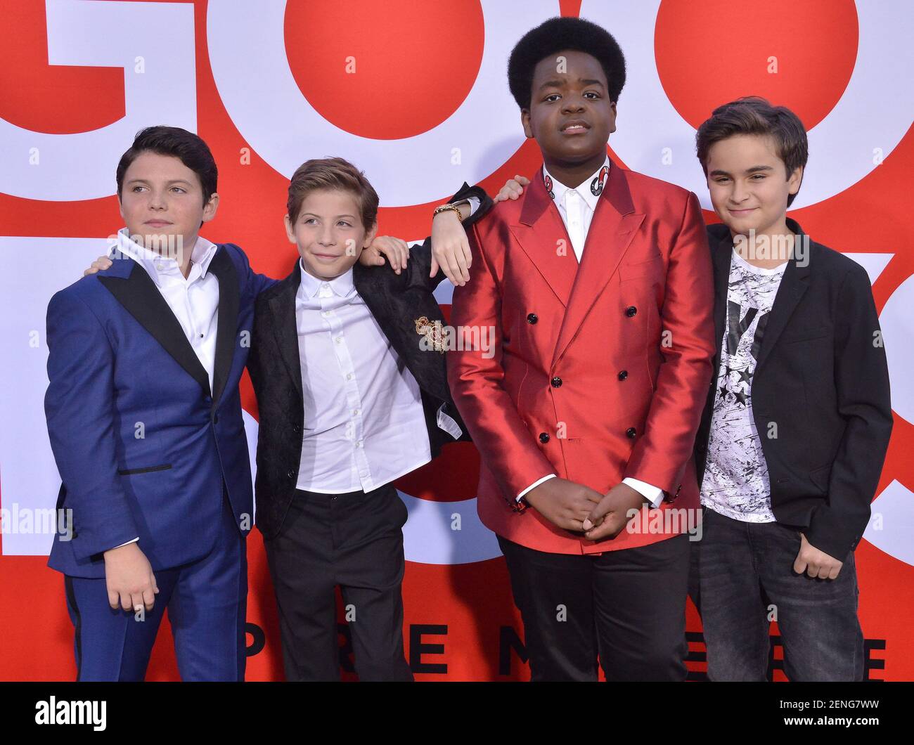 (L-R) GOOD BOYS Cast - Brady Noon, Jacob Tremblay, Keith L. Williams ...
