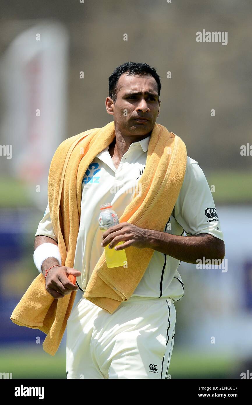 Jeet Raval of New Zealand cricketer walks during day one of the First ...