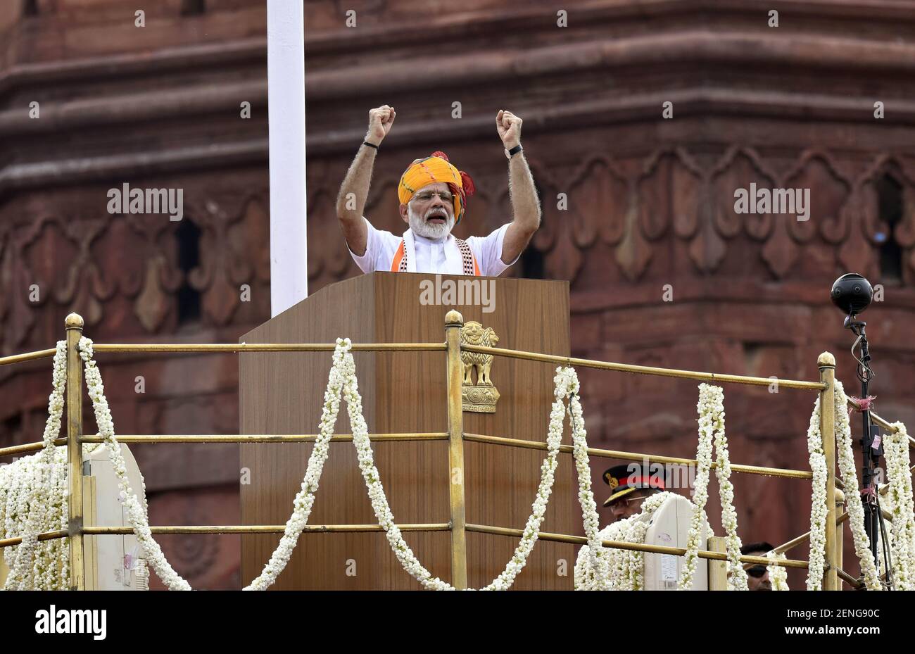 NEW DELHI, INDIA - AUGUST 15: Prime Minister Narendra Modi addresses ...