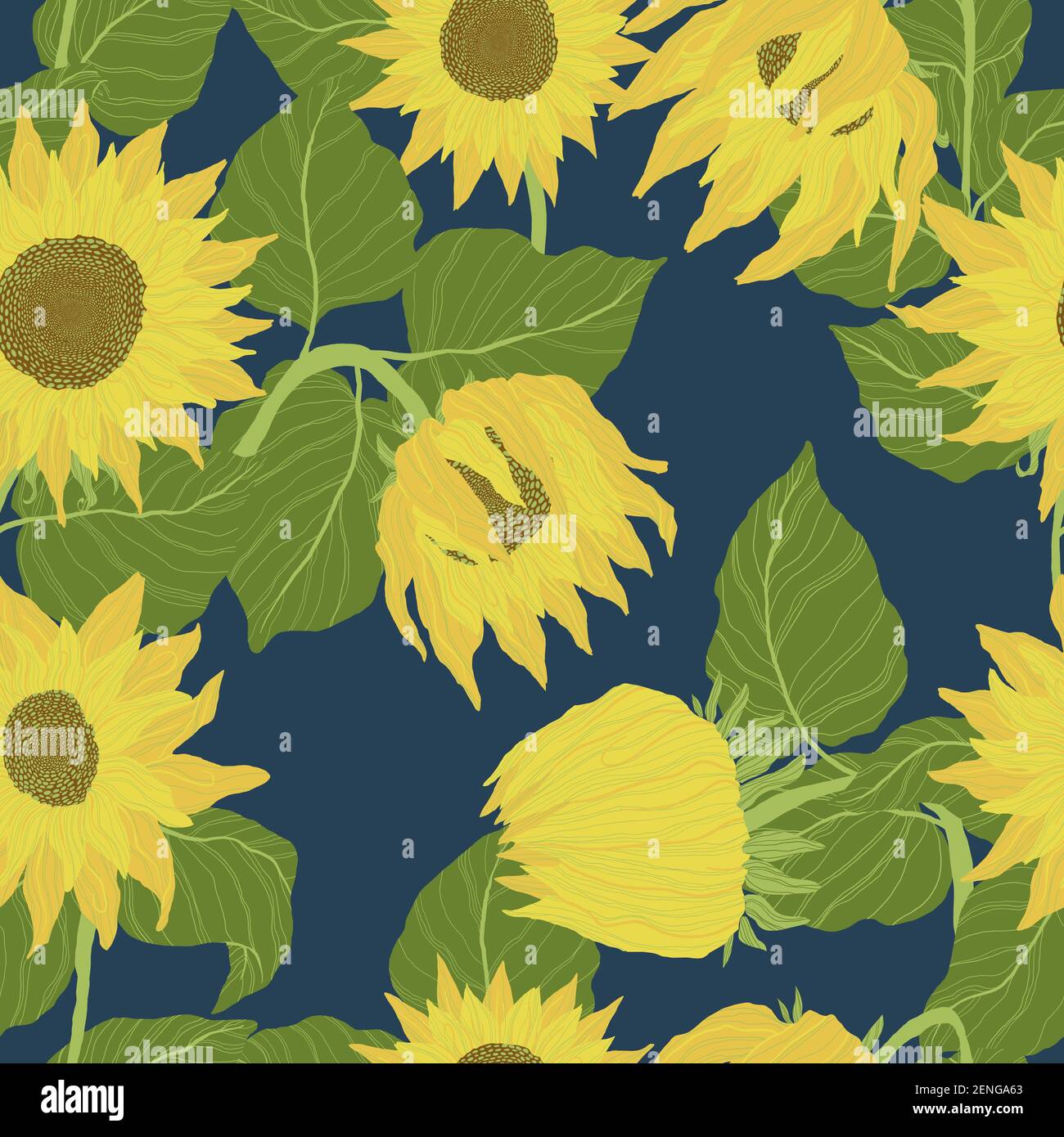 Sunflower Leaf Pattern