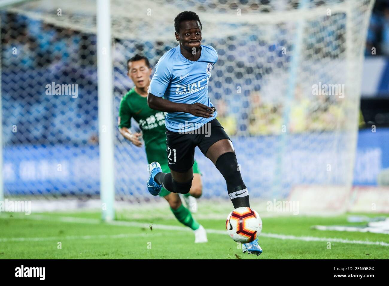 Ghanaian football player Emmanuel Okyere Boateng of Dalian Yifang ...