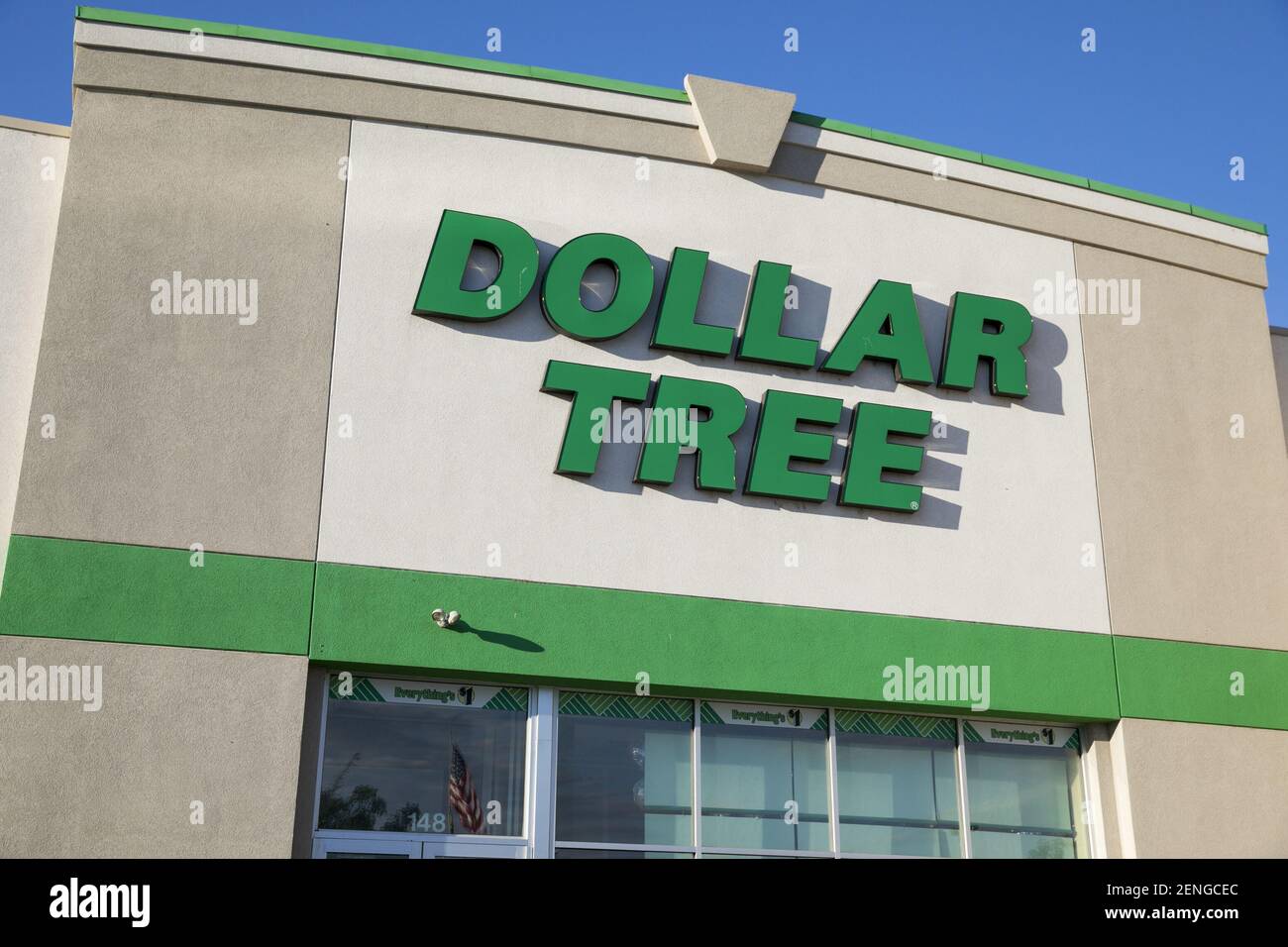 A logo sign outside of a Dollar Tree retail store location in Orem ...