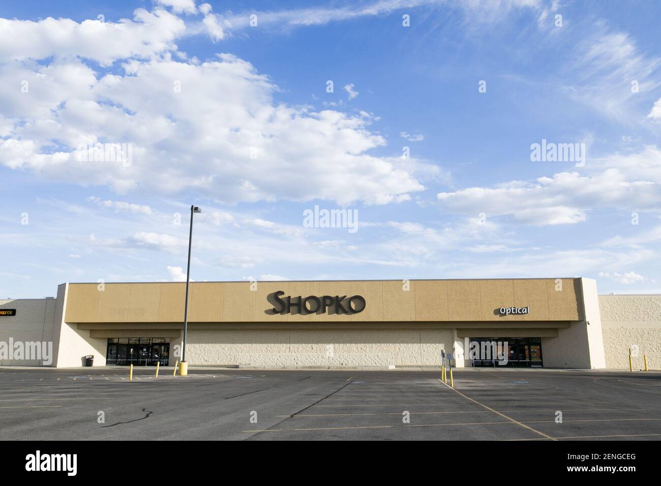 A logo sign outside of a closed Shopko retail store location in Orem ...