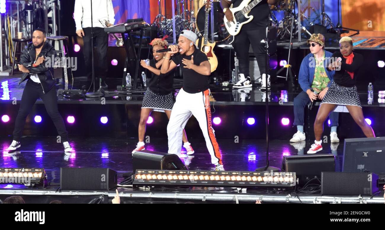 Chance the Rapper performs on ABC Good Morning America at Rumsey ...