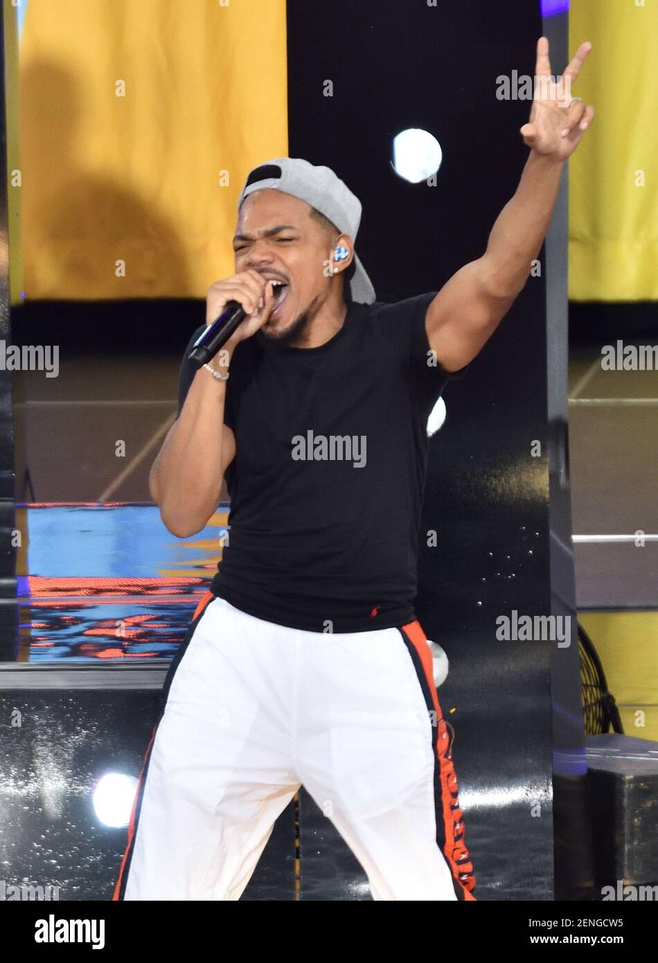 Chance the Rapper performs on ABC Good Morning America at Rumsey ...