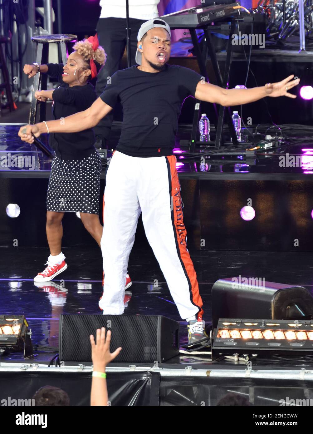 Chance the Rapper performs on ABC Good Morning America at Rumsey ...