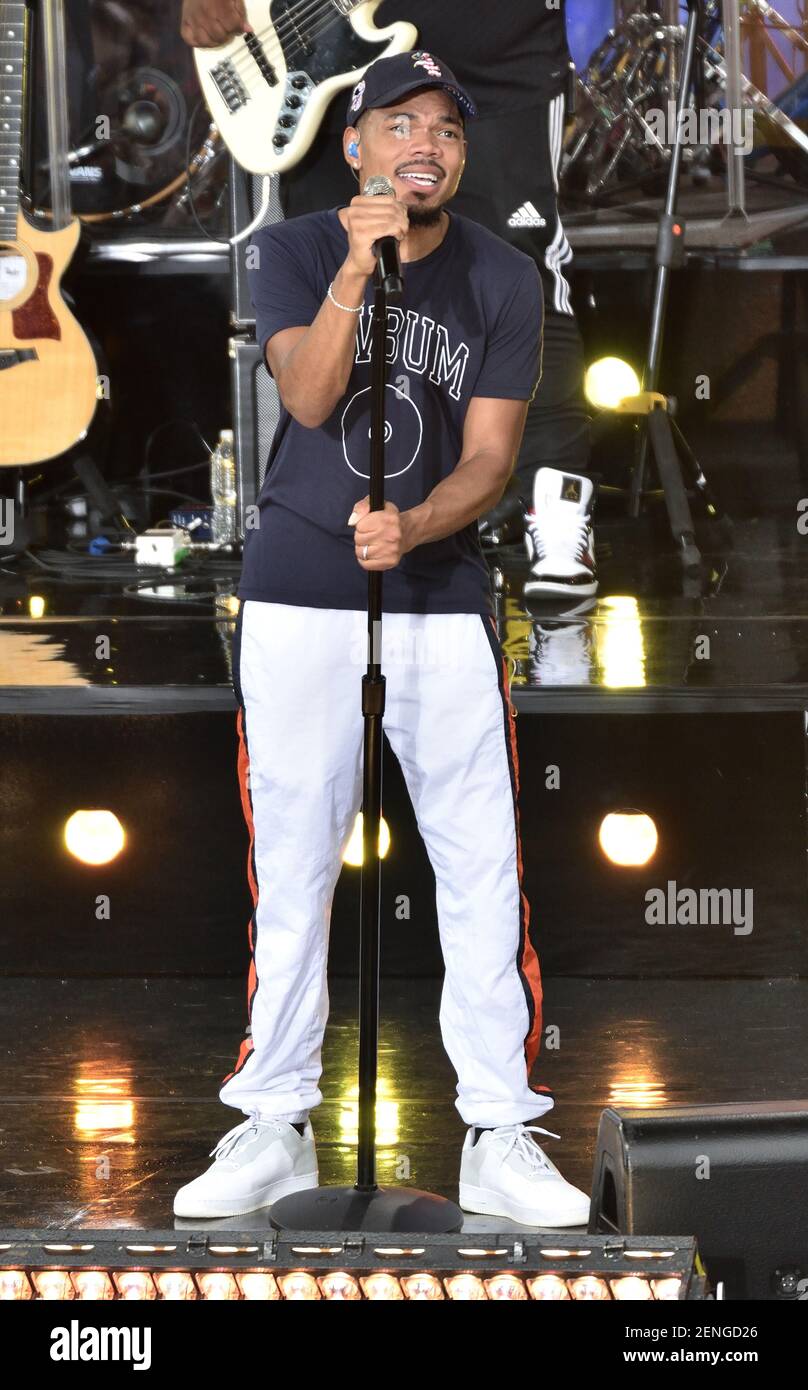 Chance the Rapper performs on ABC Good Morning America at Rumsey ...