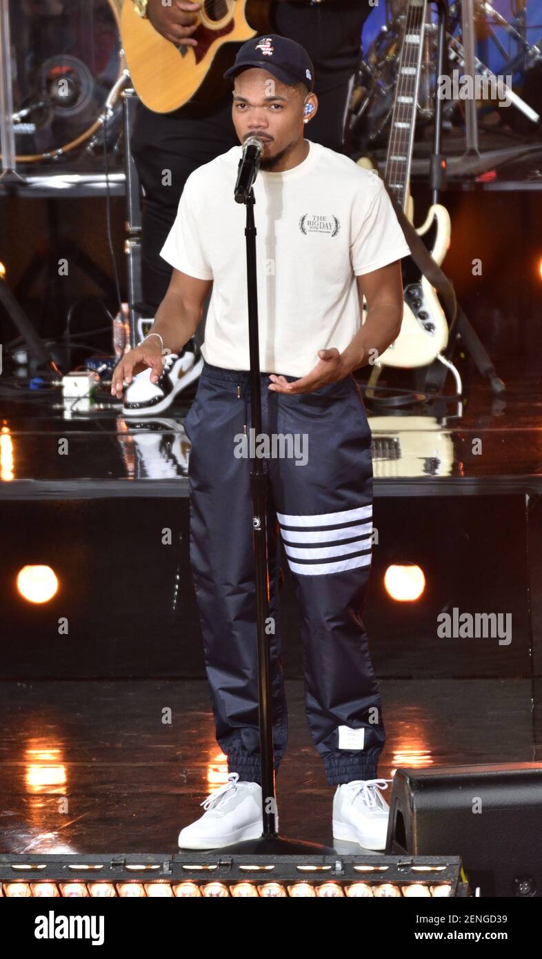Chance the Rapper performs on ABC Good Morning America at Rumsey ...