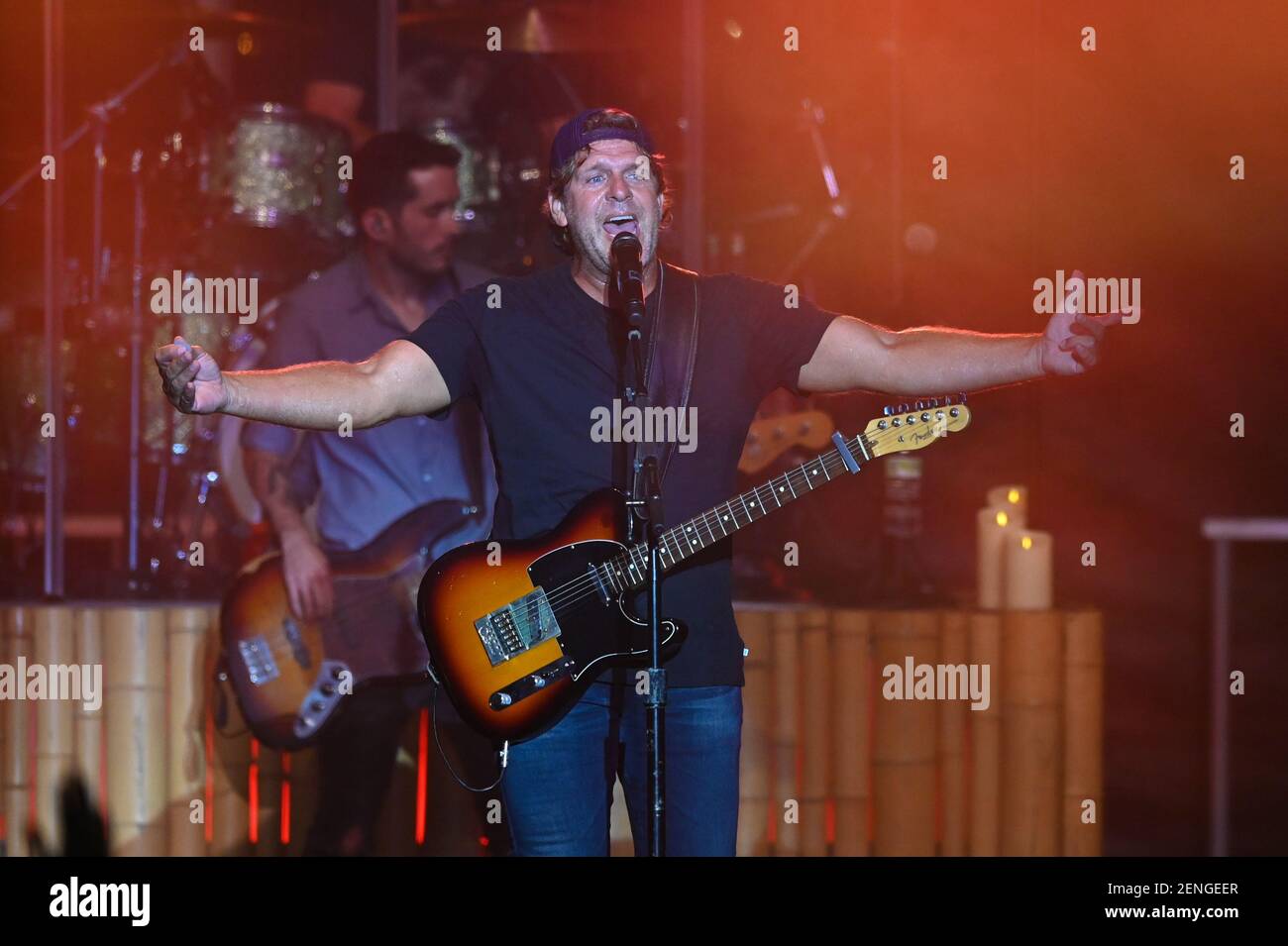 AUG 15, 2019 : Billy Currington performs during a summer concert held ...