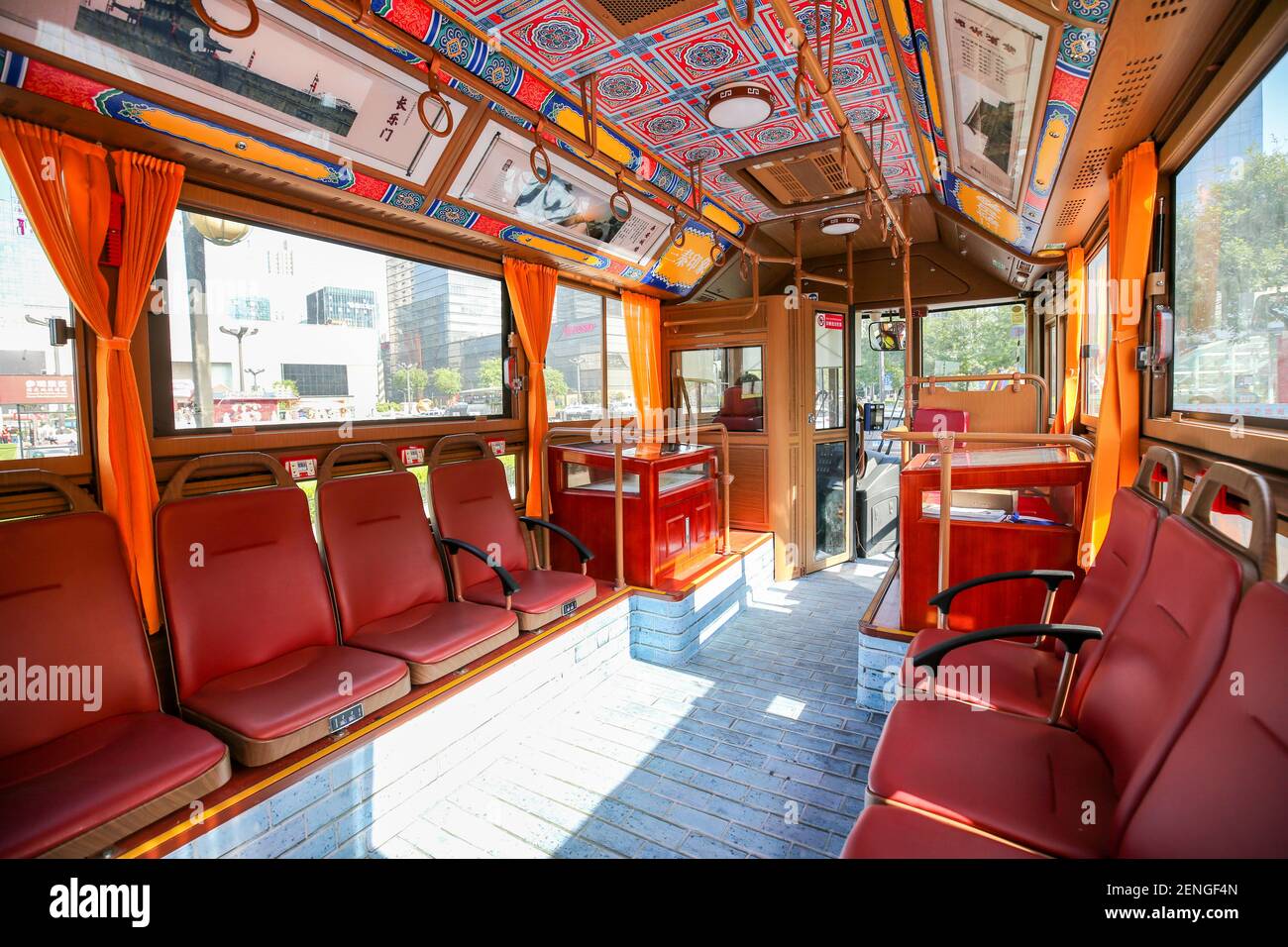 Views of wooden floor, and other antique elements within the old ...