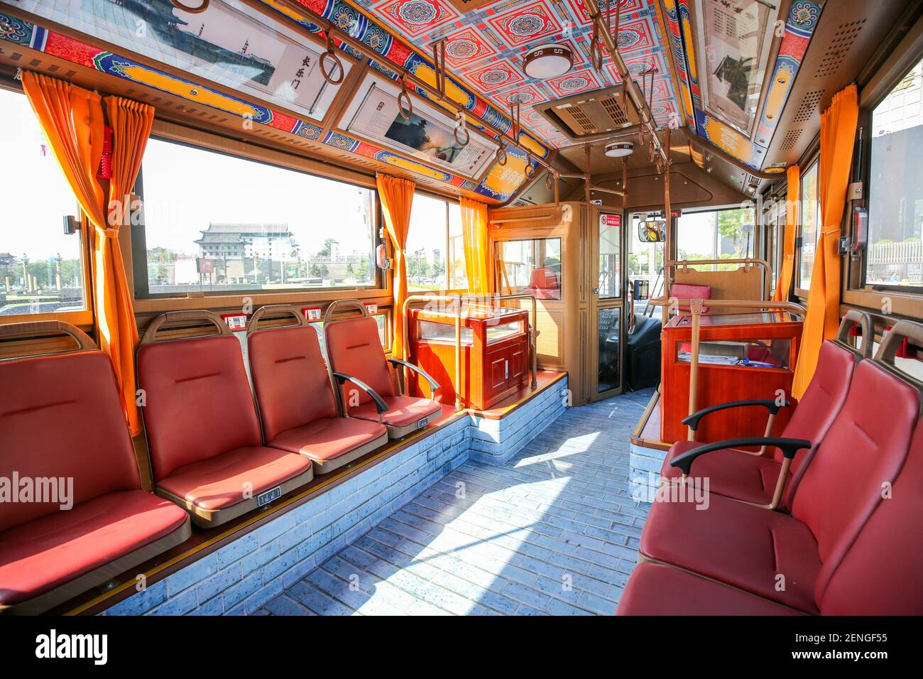 Views of wooden floor, and other antique elements within the old ...