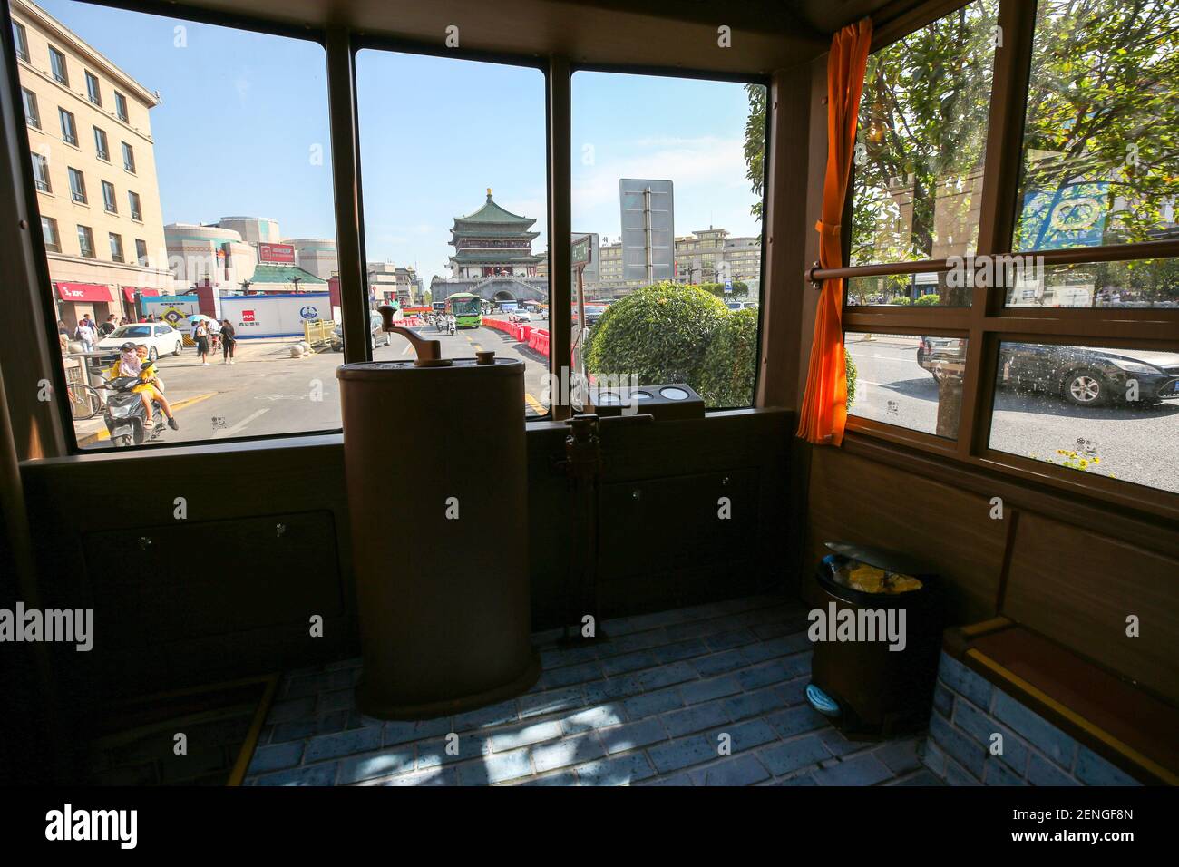 Views of wooden floor, and other antique elements within the old ...