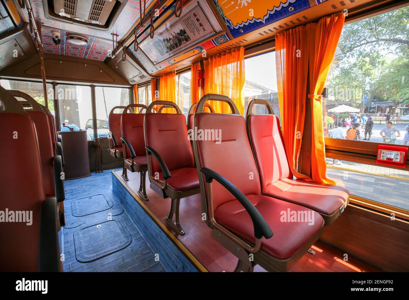 Views of wooden floor, and other antique elements within the old ...