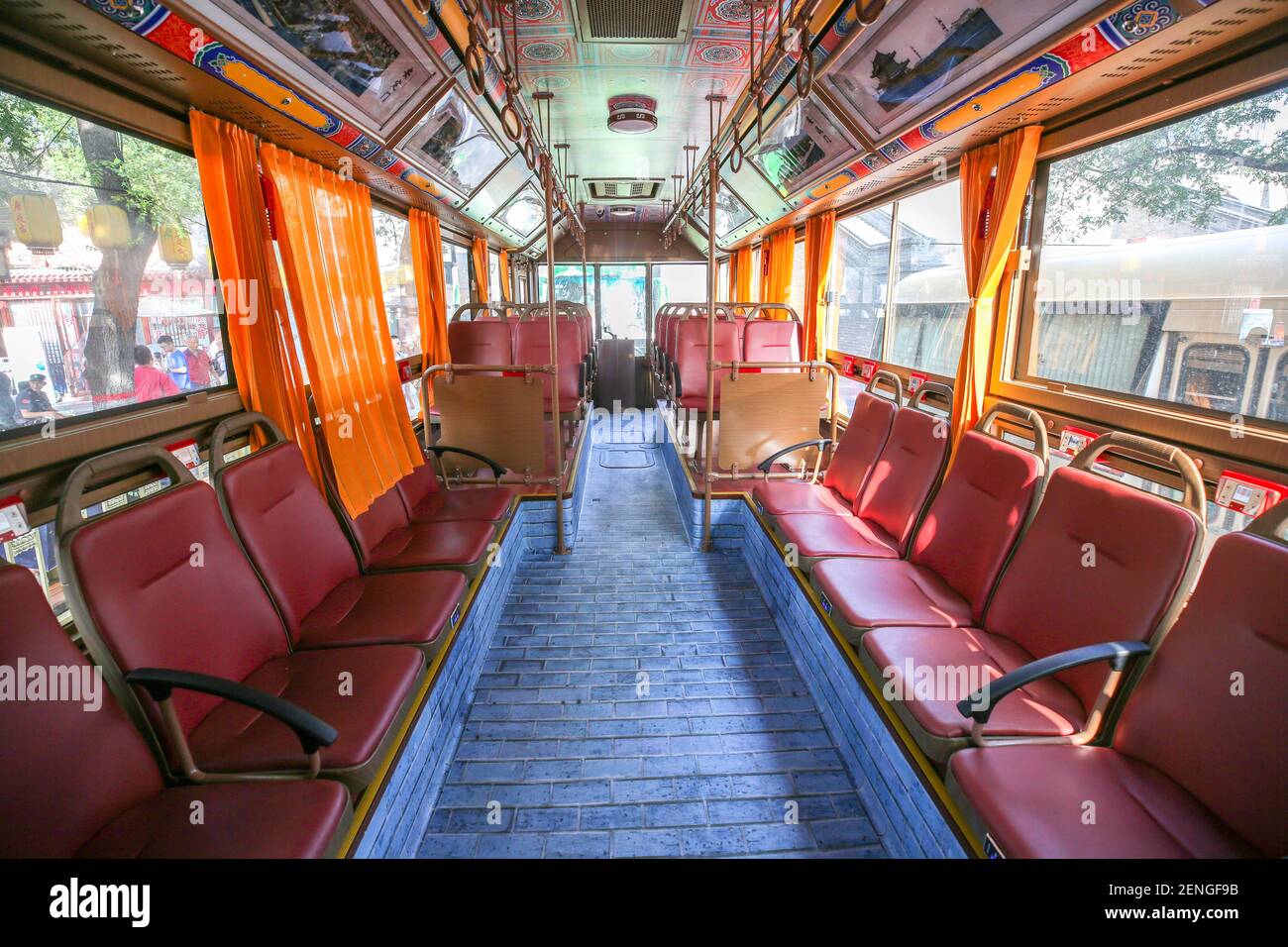 Views of wooden floor, and other antique elements within the old ...