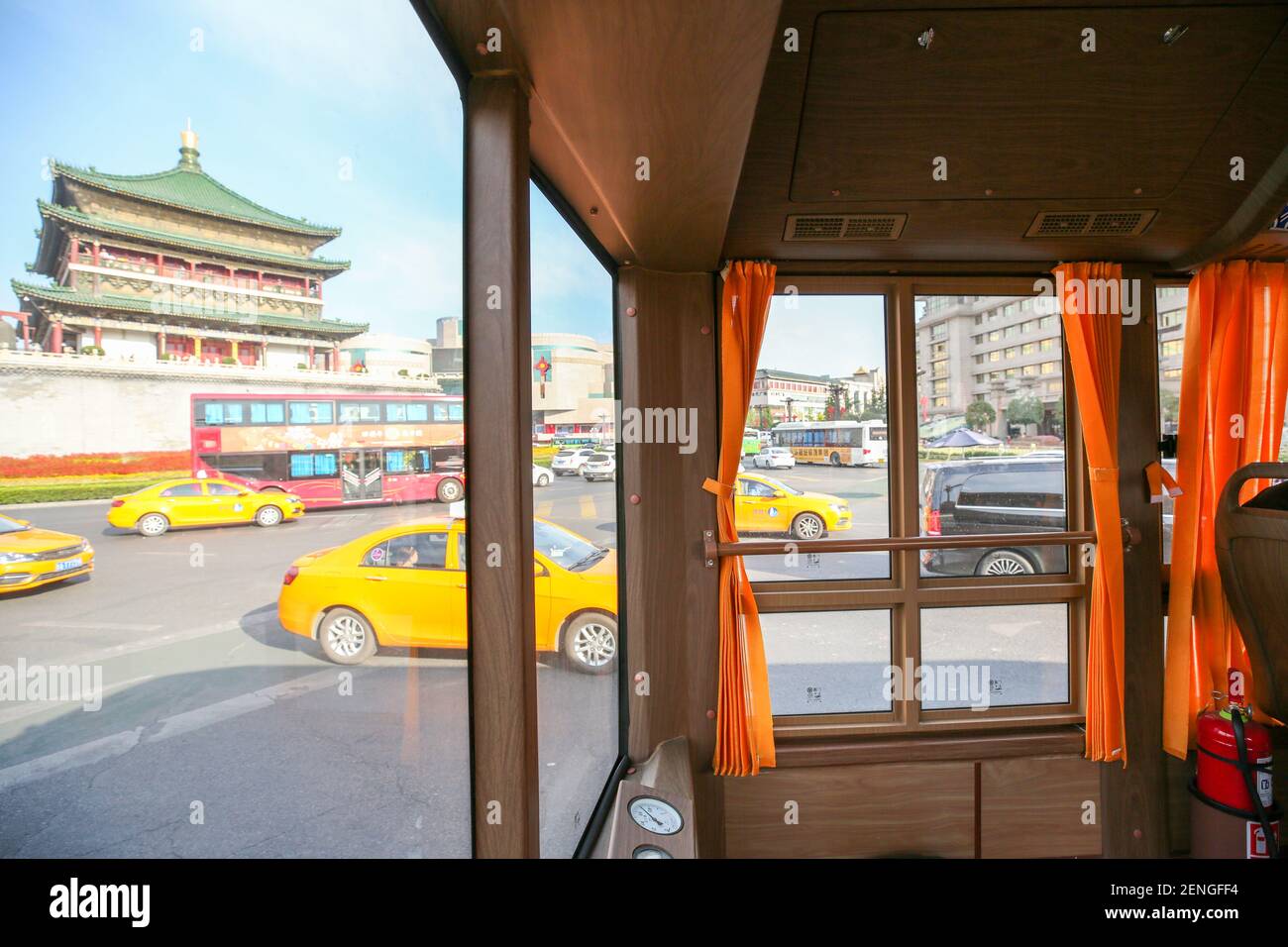 Views of wooden floor, and other antique elements within the old ...