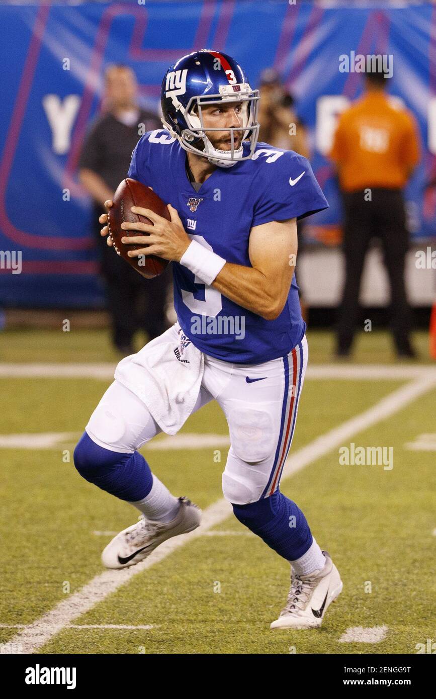 August 16, 2019, New York Giants quarterback Alex Tanney (3) in action ...