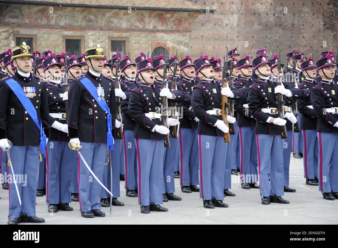 Milan (Italy), Italian Army, oath ceremony for cadets of Teuliè ...