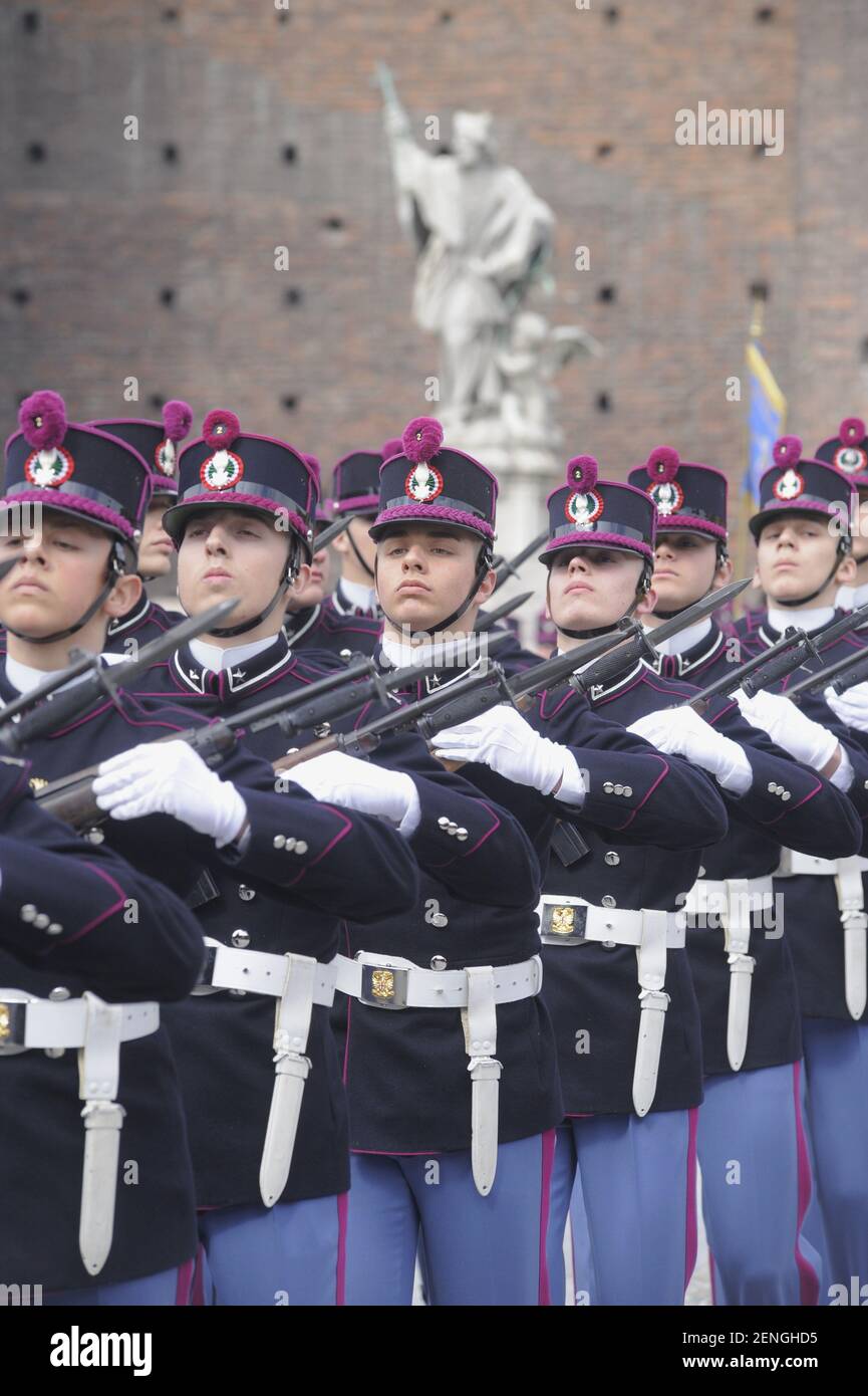Milan (Italy), Italian Army, oath ceremony for cadets of Teuliè ...