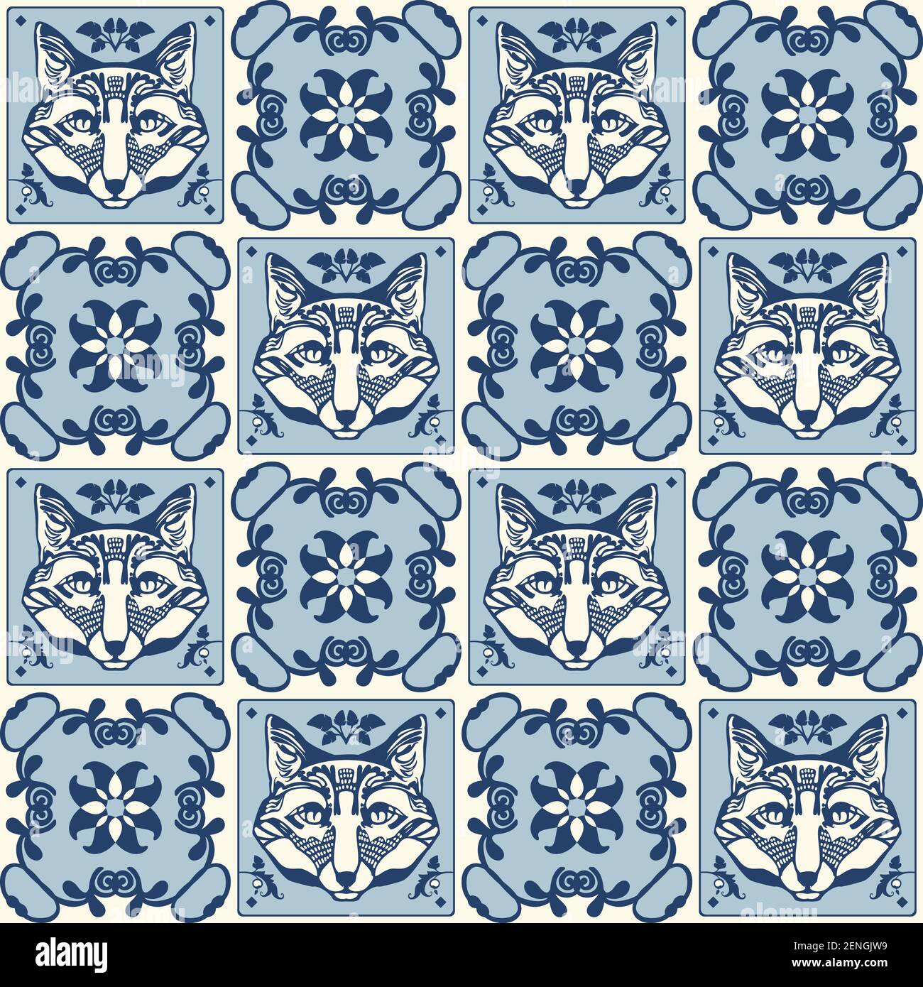 Vintage wall tiles pattern Stock Vector Image & Art - Alamy