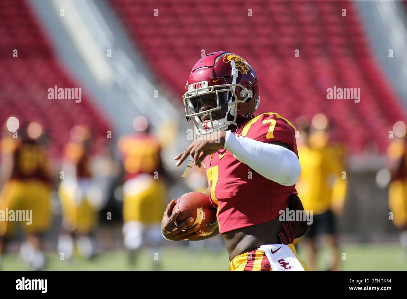 USC Trojans running back Stephen Carr (7) during the USC Trojans PAC-12 ...
