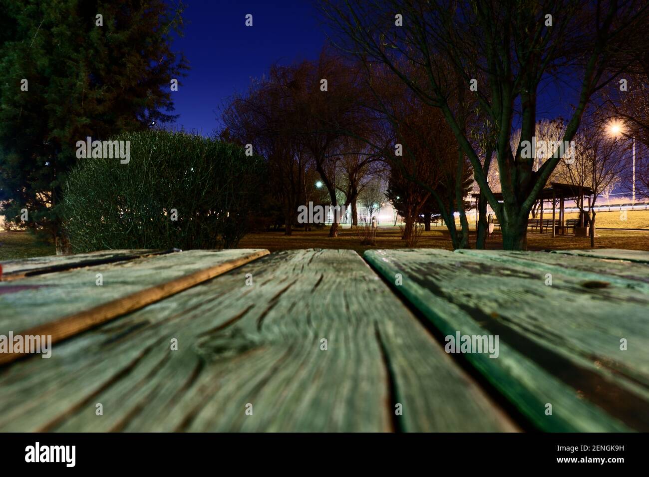 Outdoor wooden table surface hi-res stock photography and images - Alamy