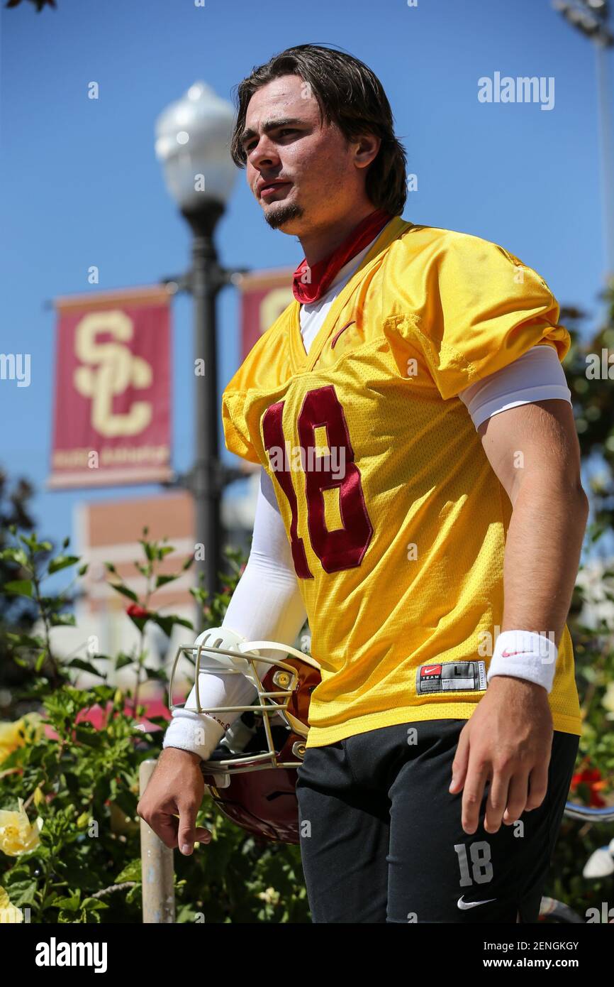 USC Trojans quarterback JT Daniels (18) during USC Trojans practice on ...