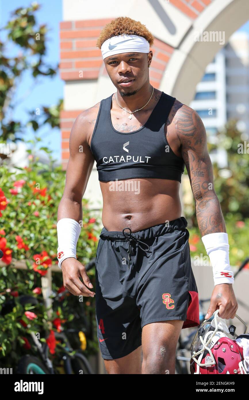 USC Trojans cornerback Olaijah Griffin (2) during USC Trojans practice ...