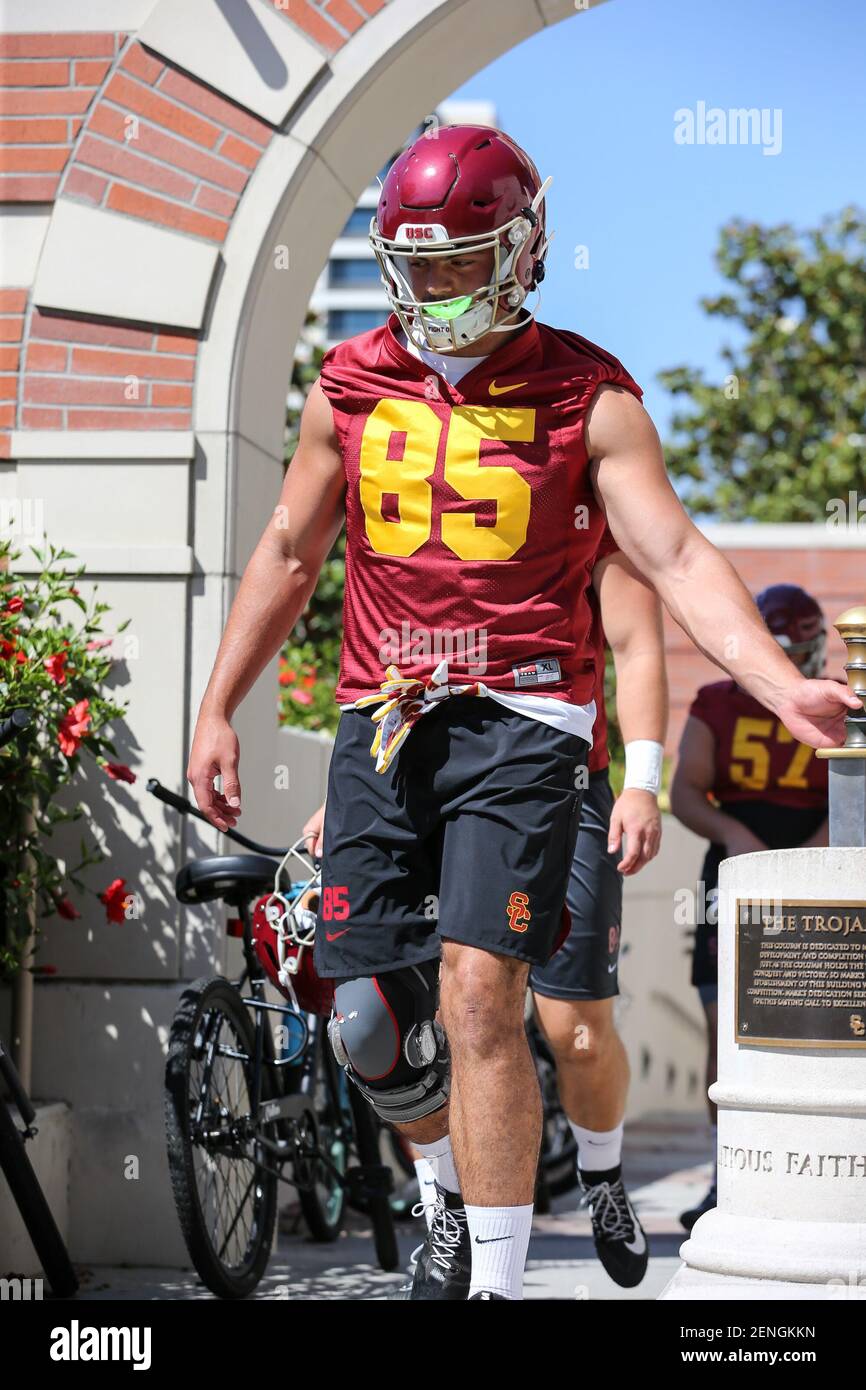 USC Trojans tight end Ethan Rae (85) during USC Trojans practice on ...