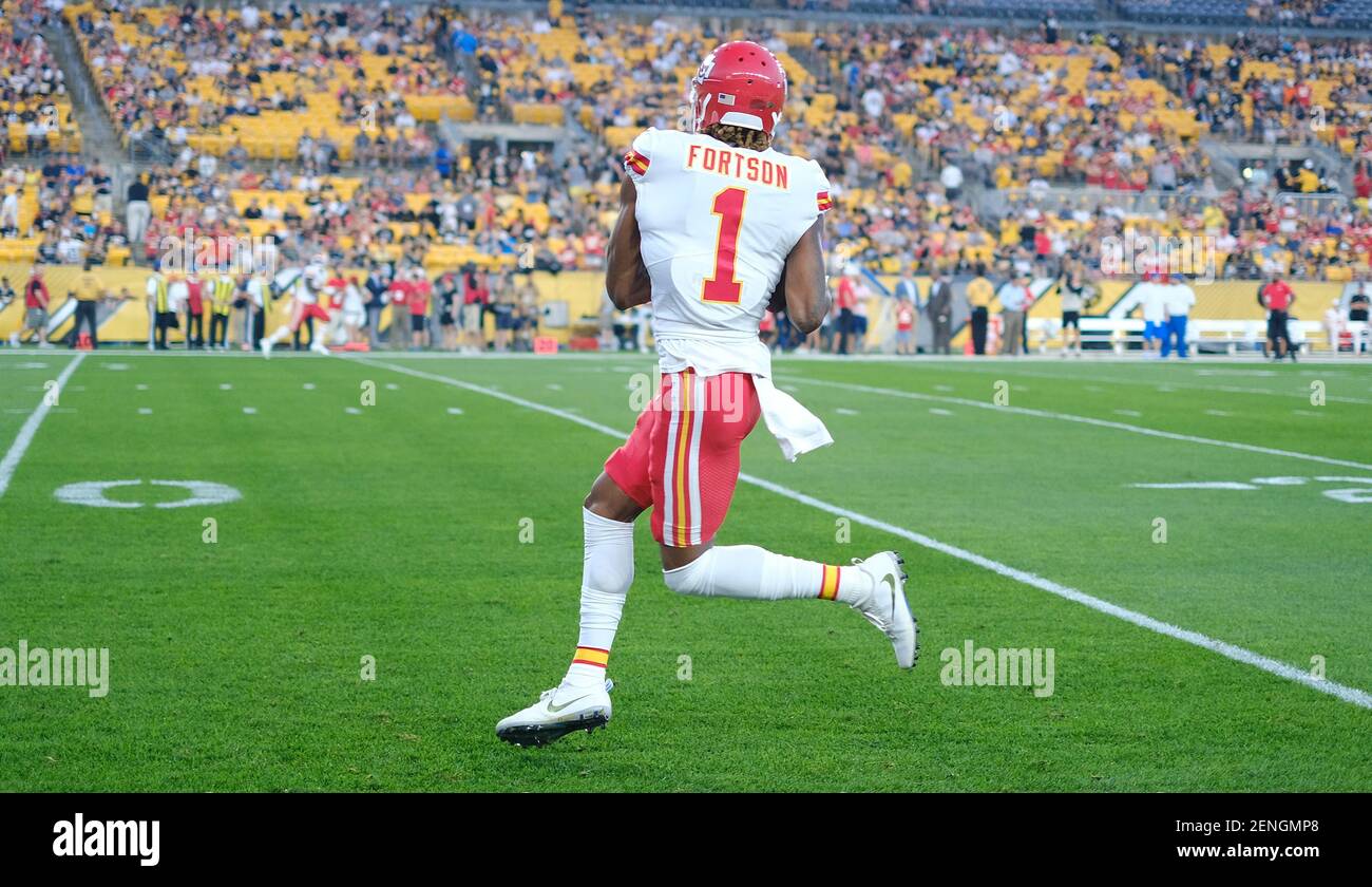 August 17th, 2019: Jody Fortson #1 during the Pittsburgh Steelers vs ...