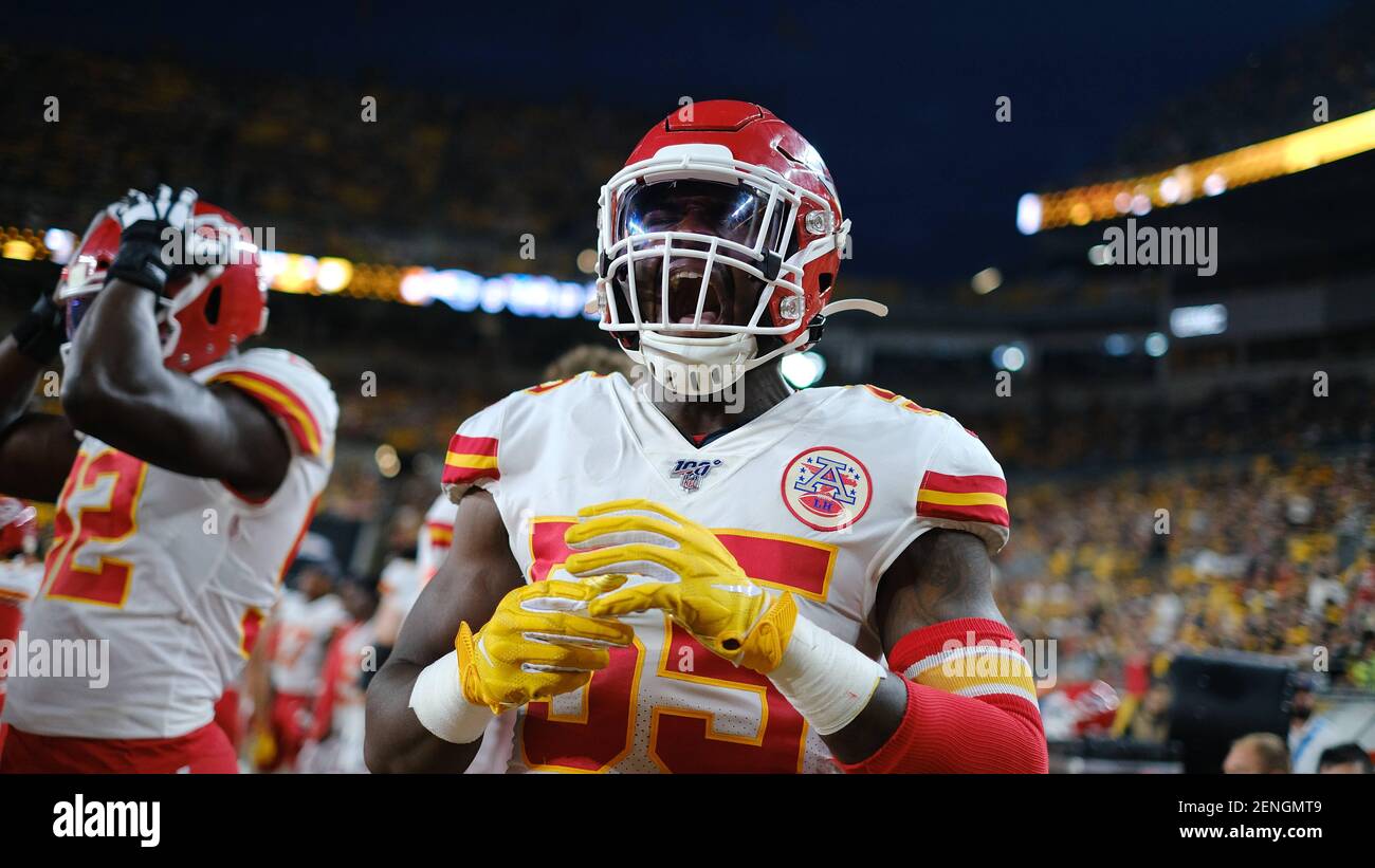 August 17th, 2019: Frank Clark #55 during the Pittsburgh Steelers vs ...