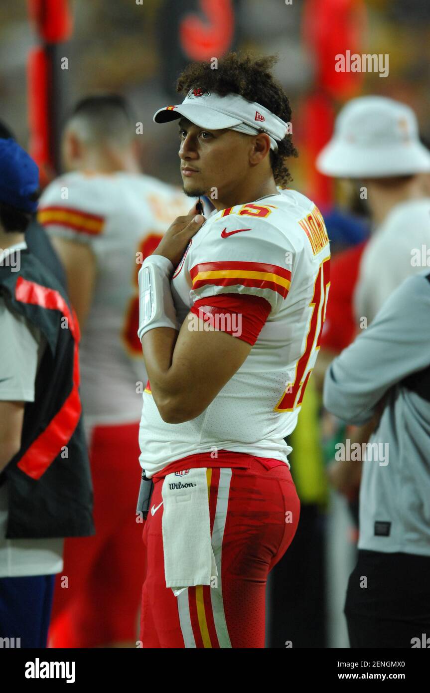 August 17th, 2019: Patrick Mahomes #15 during the Pittsburgh Steelers ...