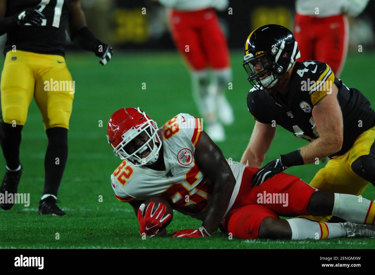 August 17th, 2019: Deon Yelder #82 during the Pittsburgh Steelers vs ...