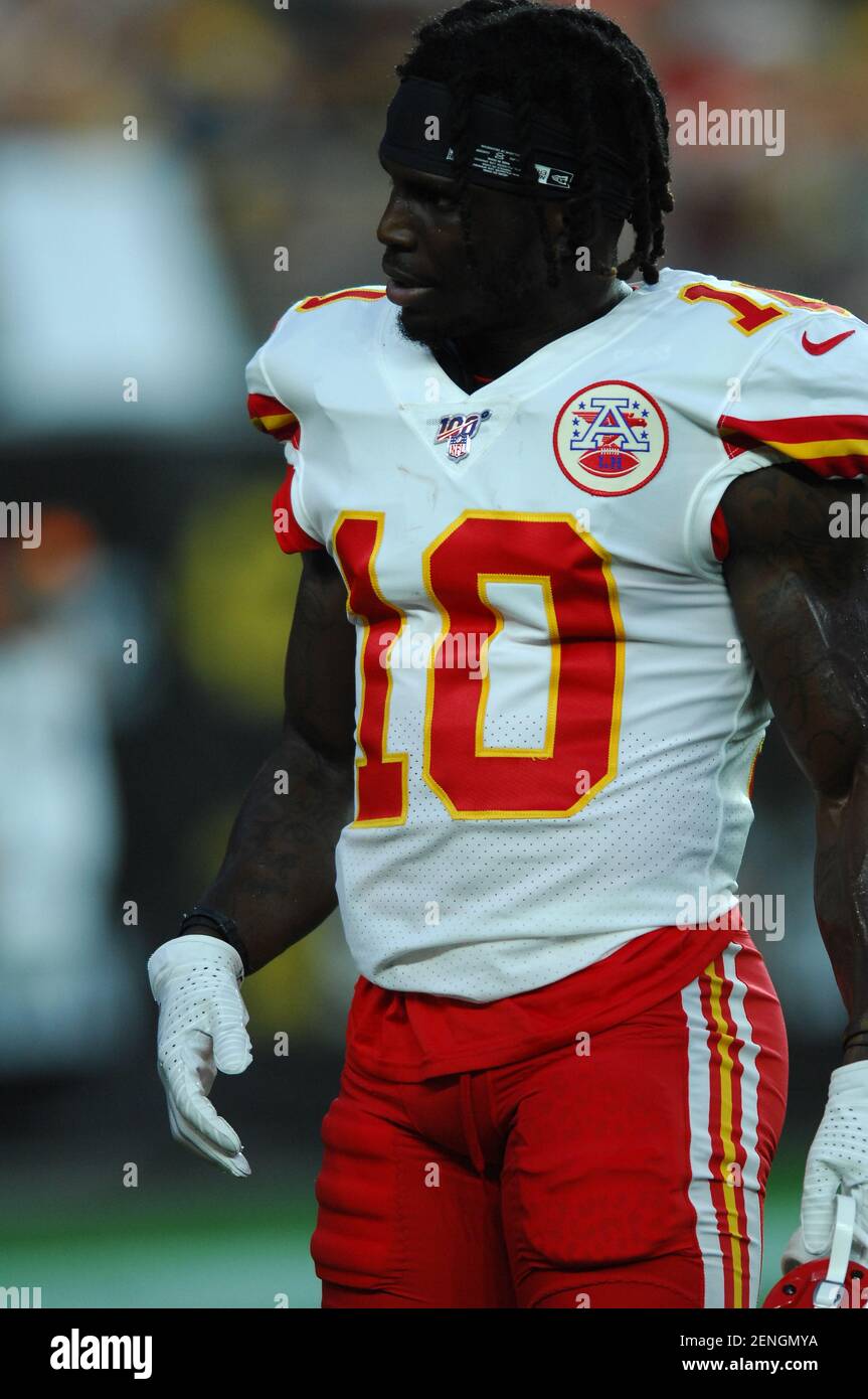 August 17th, 2019: Tyreek Hill #10 during the Pittsburgh Steelers vs ...