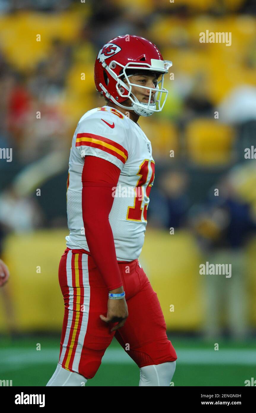August 17th, 2019: Patrick Mahomes #15 during the Pittsburgh Steelers ...