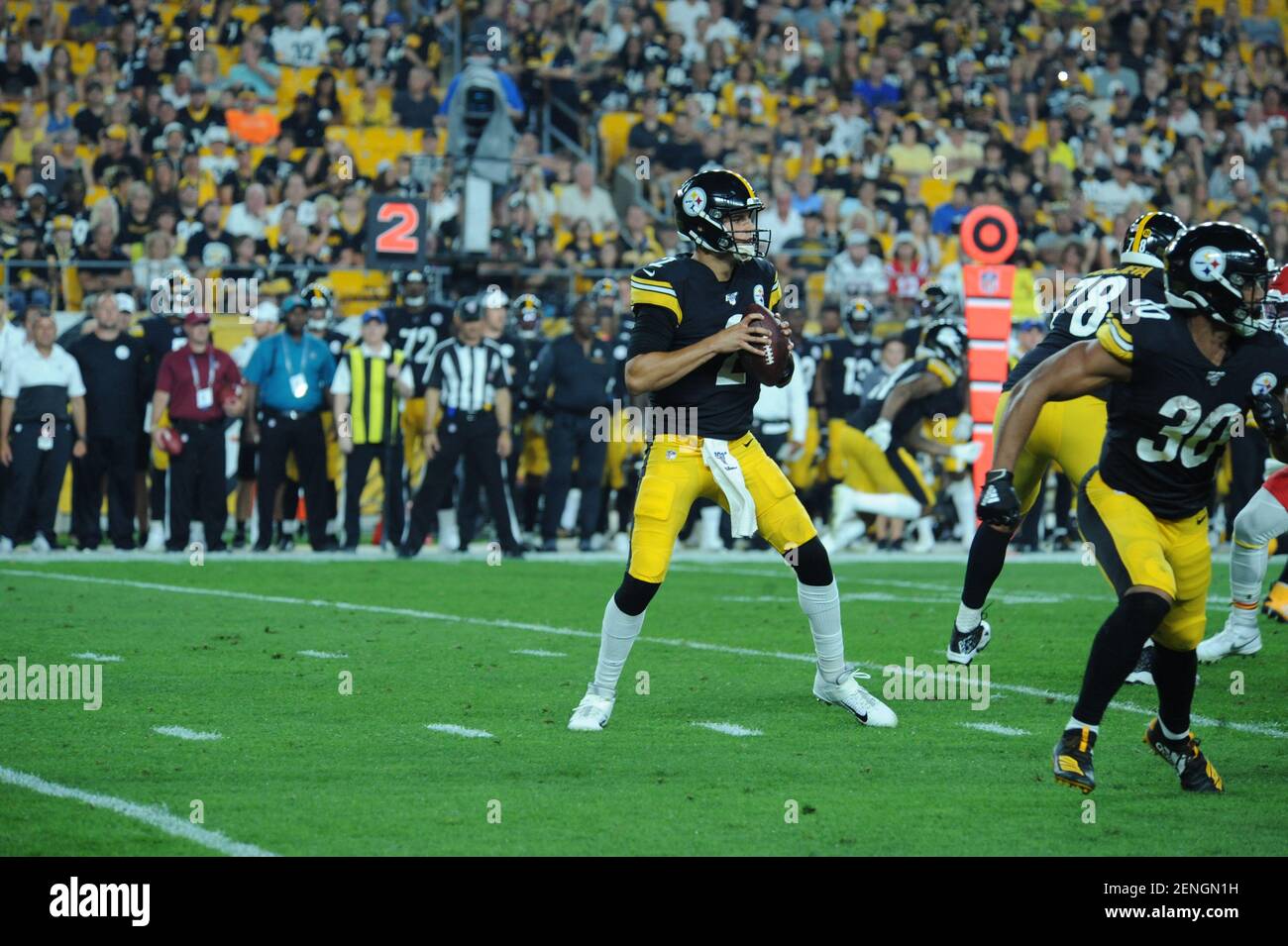 August 17th, 2019: Mason Rudolph #2 QB during the Pittsburgh Steelers ...