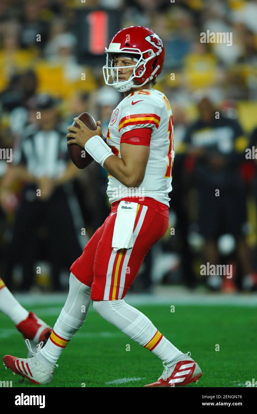 August 17th, 2019: Patrick Mahomes #15 during the Pittsburgh Steelers ...