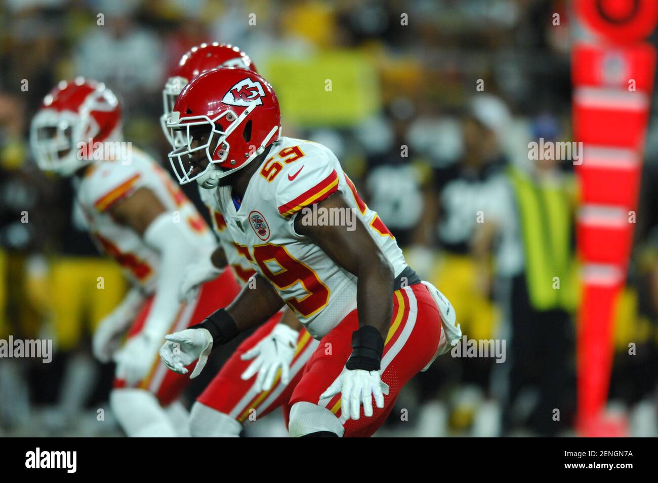 August 17th, 2019: Reggie Ragland #59 during the Pittsburgh Steelers vs ...