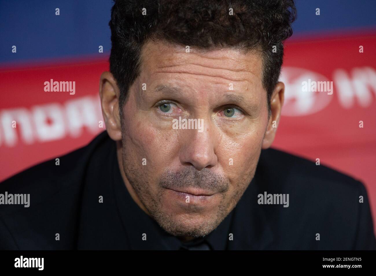 Atletico de Madrid coach Diego Pablo Cholo Simeone during the match ...