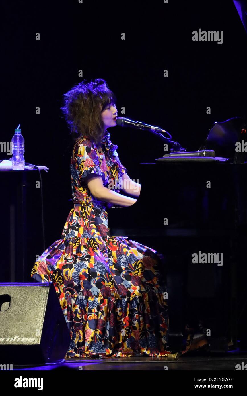 Japanese singer-songwriter Ai Otsuka performs during her "AIO PIANO at ...