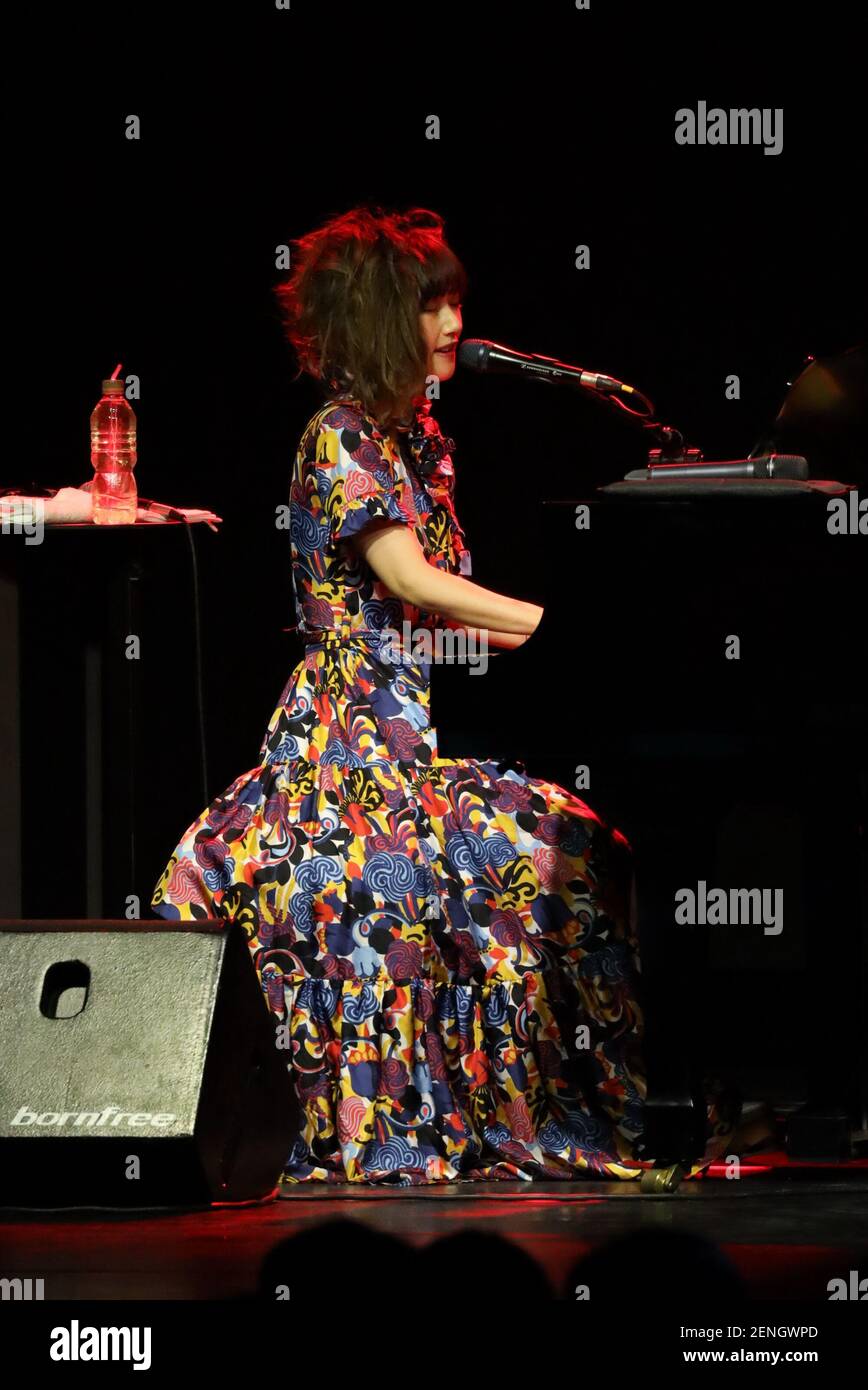 Japanese singer-songwriter Ai Otsuka performs during her "AIO PIANO at ...