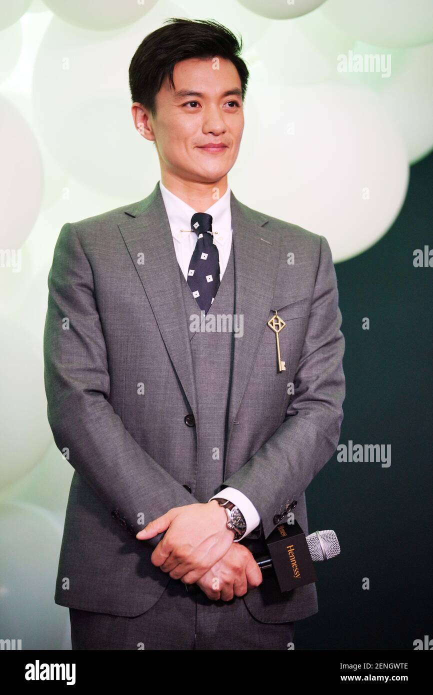 Chinese actor Zhou Yiwei attends a promotional event for Hennessy in ...