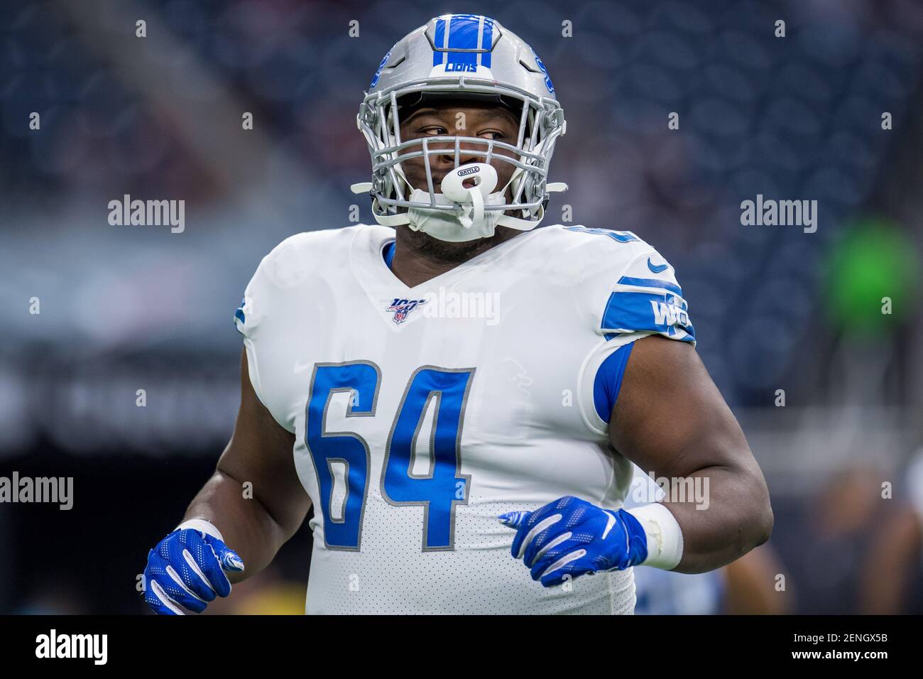 August 17, 2019: Detroit Lions defensive tackle Fred Jones (64) prior ...