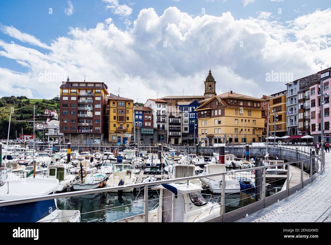 Bermeo is a small fishing village in the Basque Country in Spain Stock ...