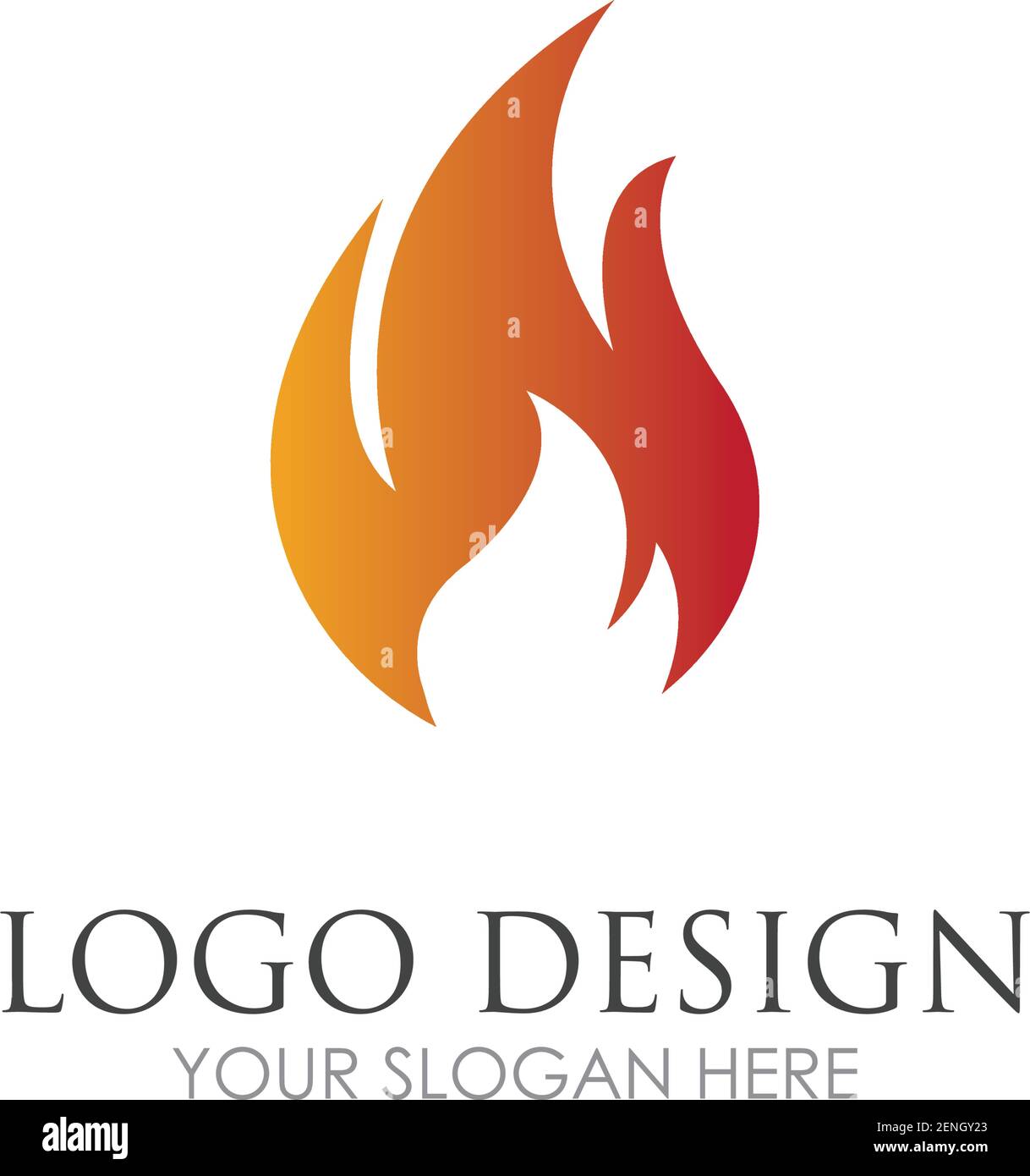 Fire with flame and feuer mit flamme Logo - Vector Stock Vector Image ...