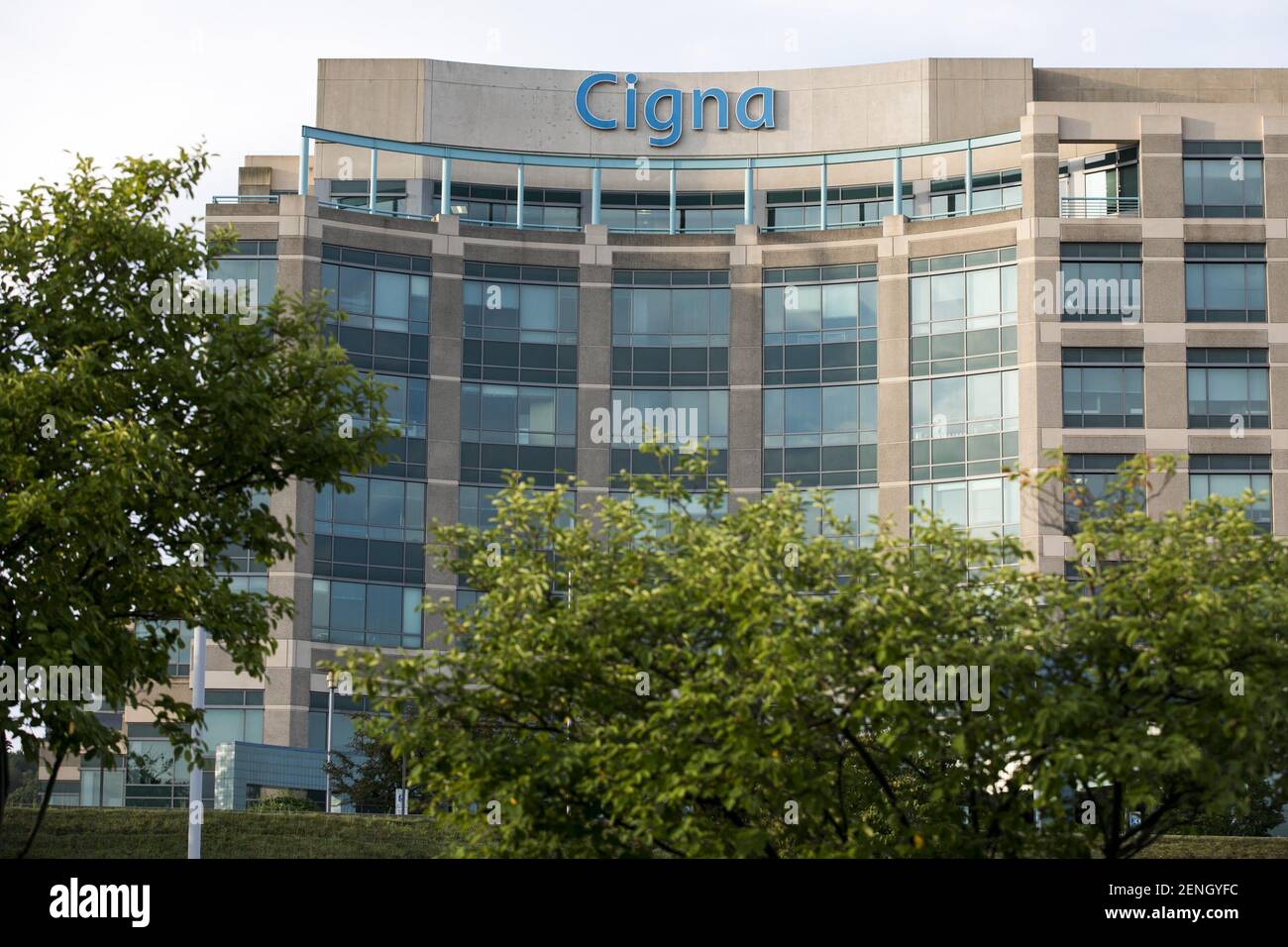 A logo sign outside of a facility occupied by Cigna in Pittsburgh ...