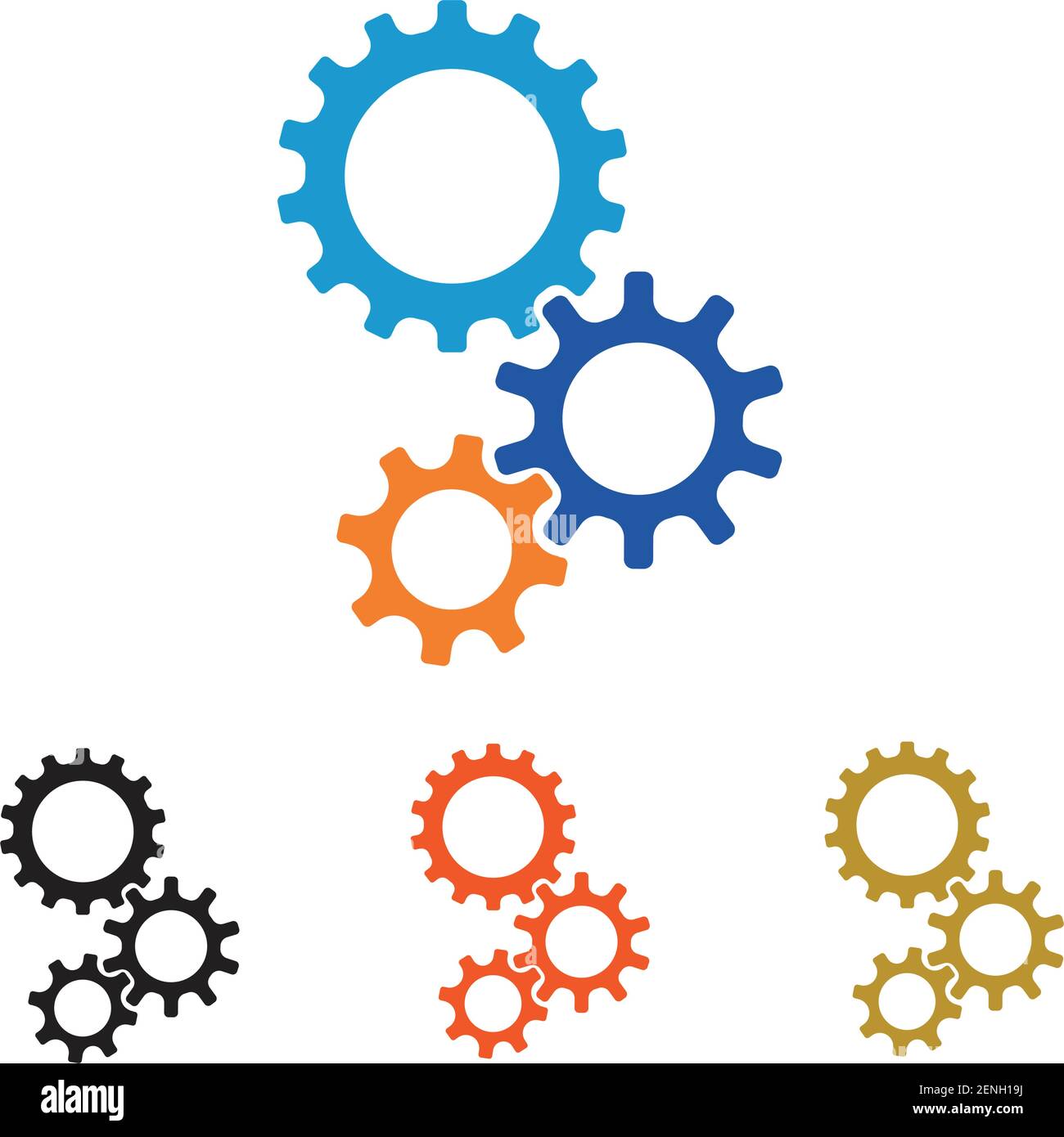 Gear Logo Template vector icon illustration design Stock Vector Image ...