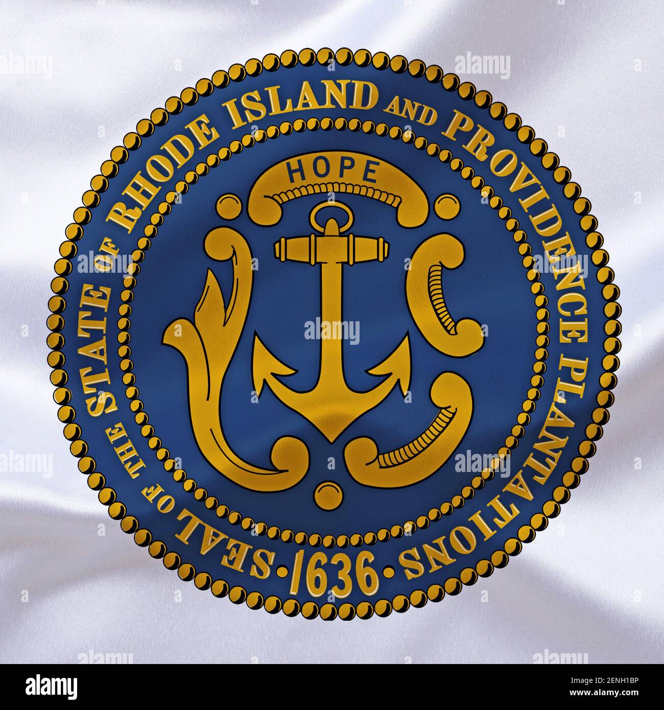 USA; Das Wappen von Rhode Island, Bundesstaat der USA Stock Photo - Alamy