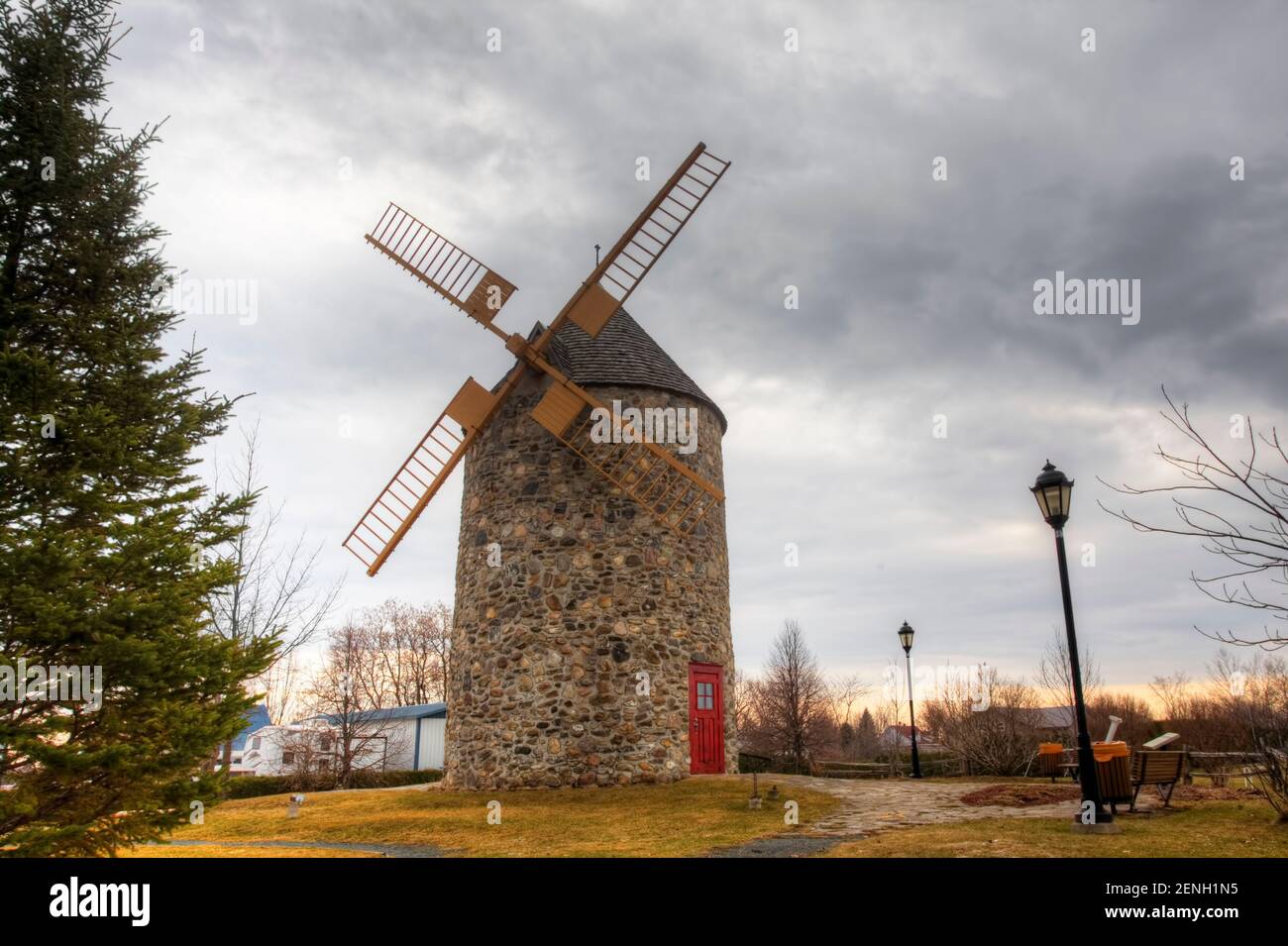 The Moulin de Saint Grégoire, a Stone Windmill from Quebec, Canada ...